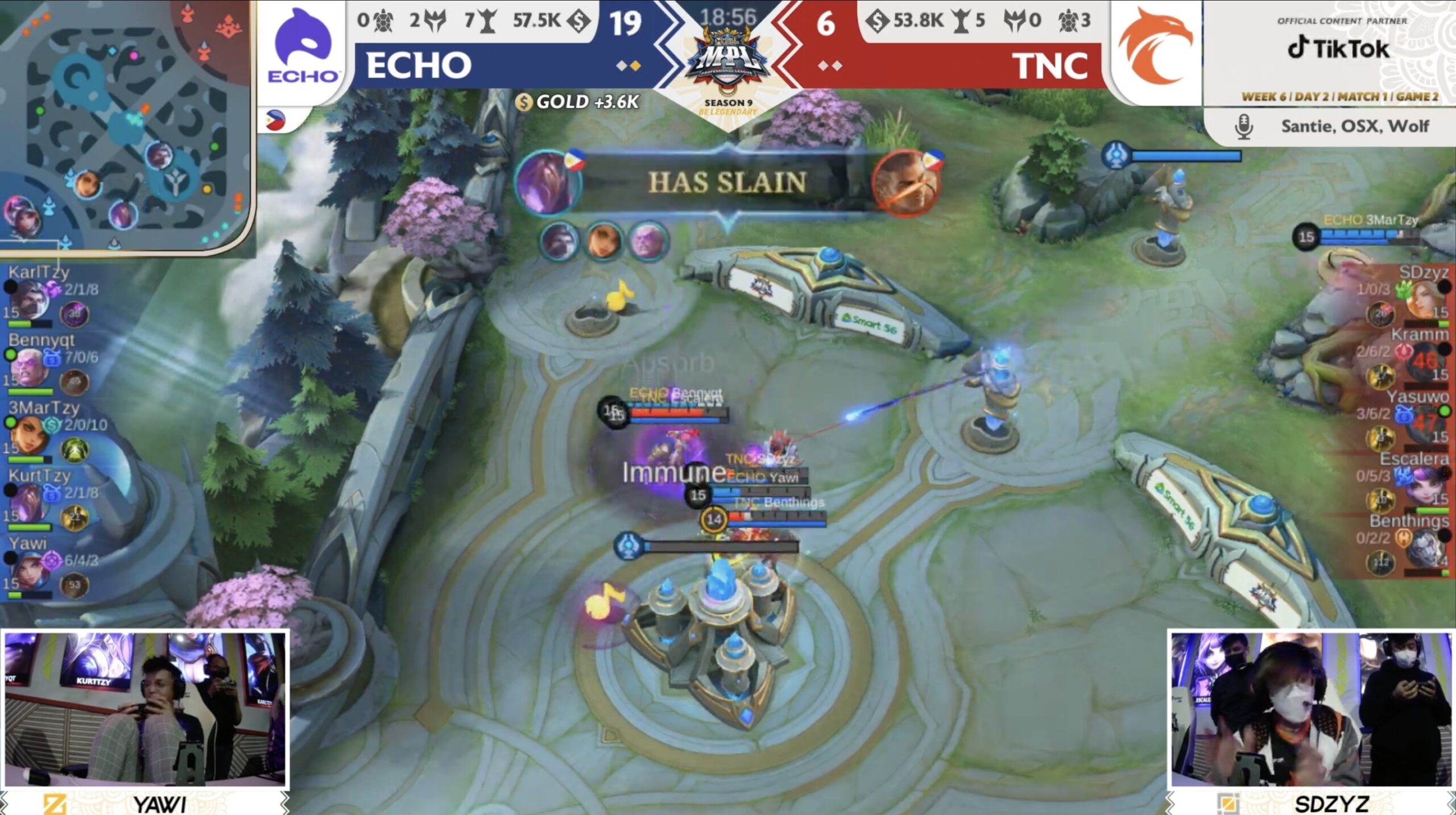 Benthings inilahad ang nag-shot call ng split push play ng TNC sa Game ...